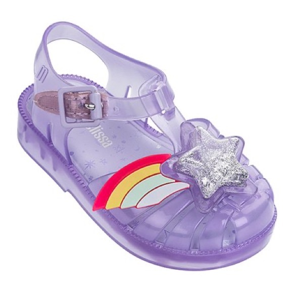 Mini Melissa | Shoes | Mini Melissa Grey Purple Mini Possession | Poshmark
